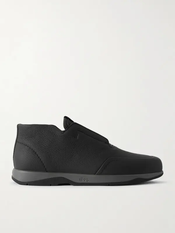 Berluti Chappée Leather Slip-on Desert Boots