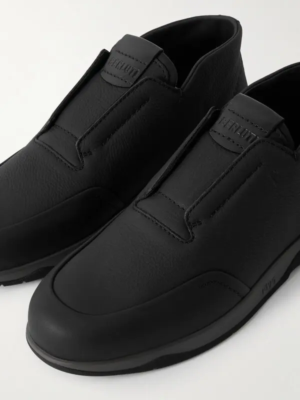Berluti Chappée Leather Slip-on Desert Boots