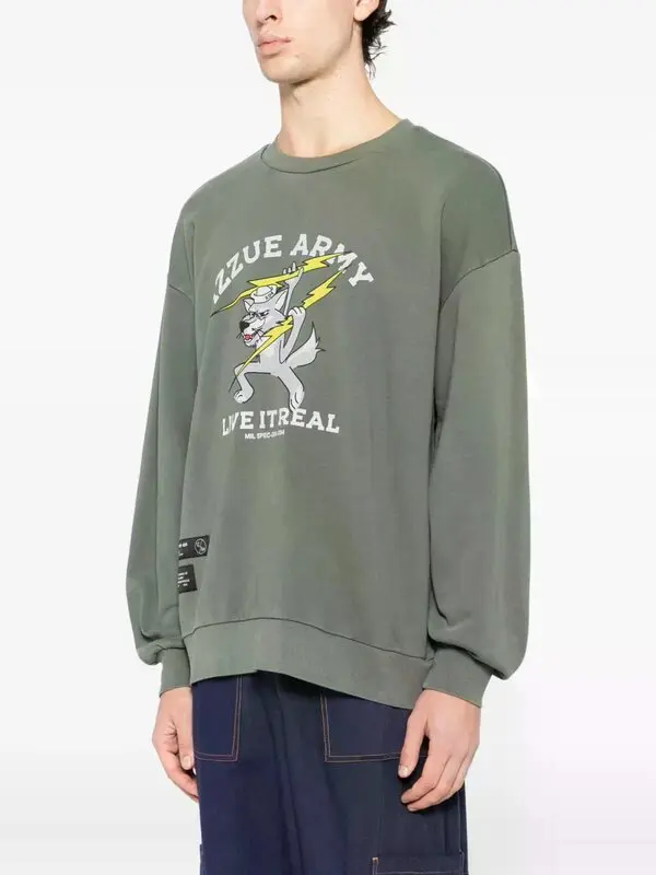 Izzue Graphic-print Crewneck Sweatshirt