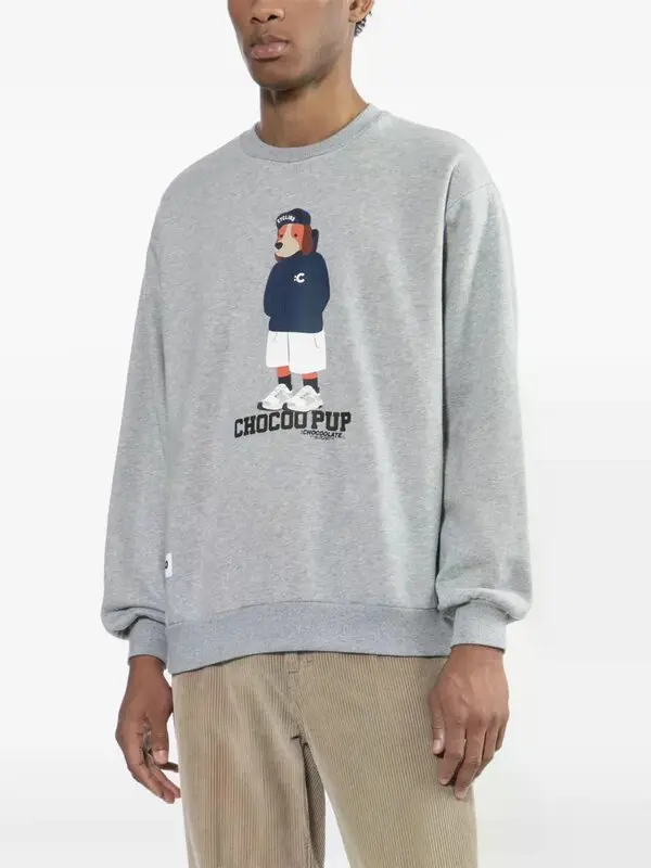 CHOCOOLATE Graphic Sweatshirt - Grey