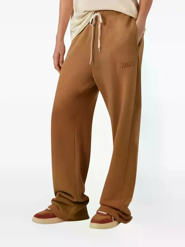 AUTRY Embroidered Drawstring Pants - Brown
