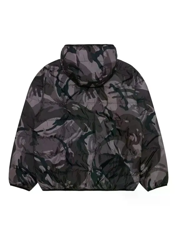 AAPE BY *A BATHING APE Logo-patch Hooded Jacket - Black