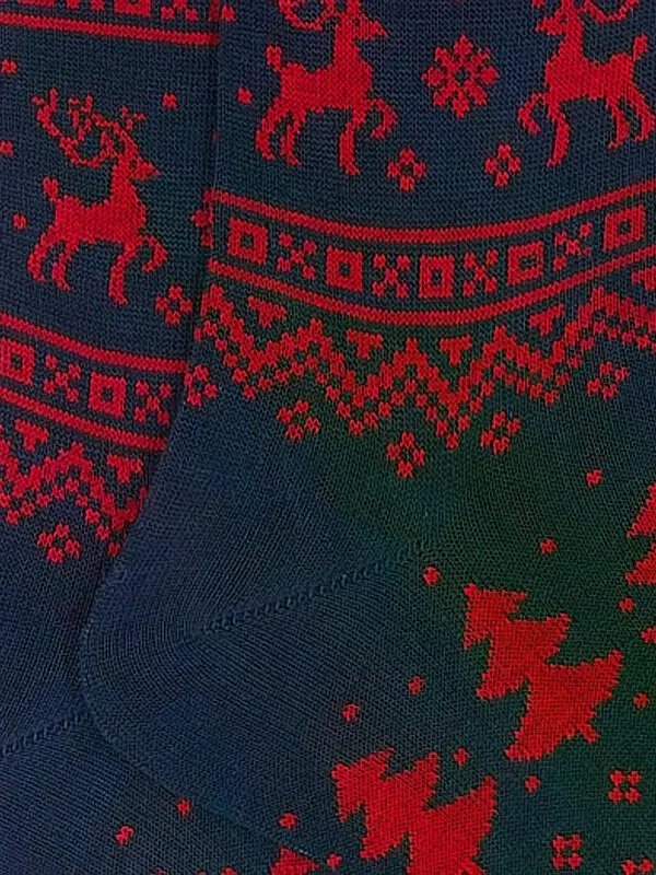 GALLO Fairisle Knee-high Socks