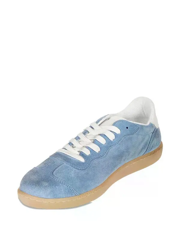 BE980 Logo-detail Suede Sneakers - Blue