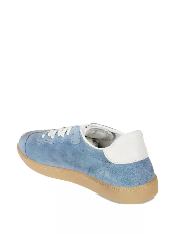 BE980 Logo-detail Suede Sneakers - Blue