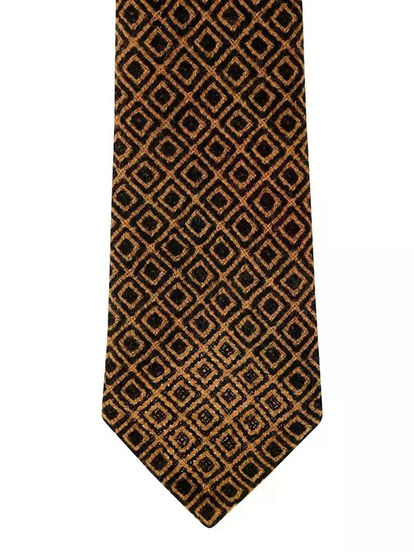 PETRONIUS 1926 Geometric-pattern Wool Neck Tie