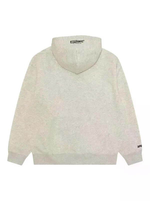 AAPE BY *A BATHING APE Logo-print Hoodie - Neutrals