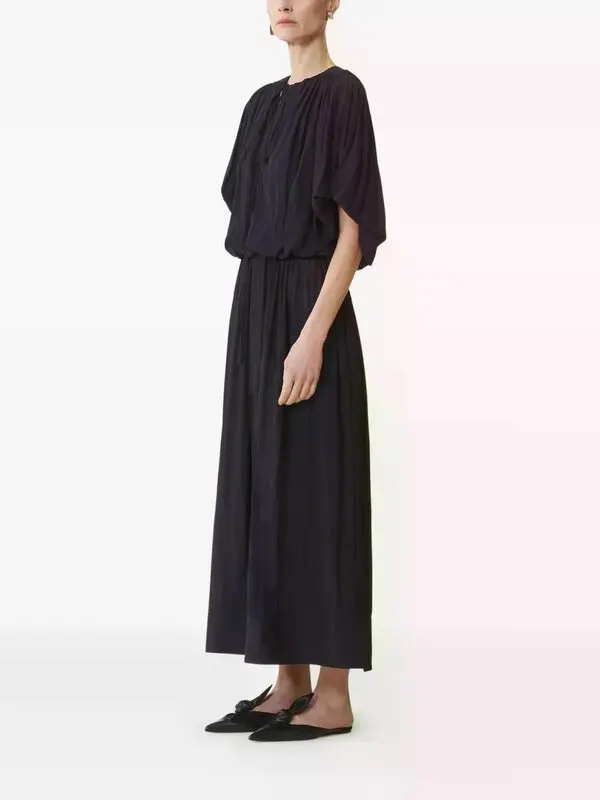Lanvin Pleated Maxi Dress - Black | Editorialist