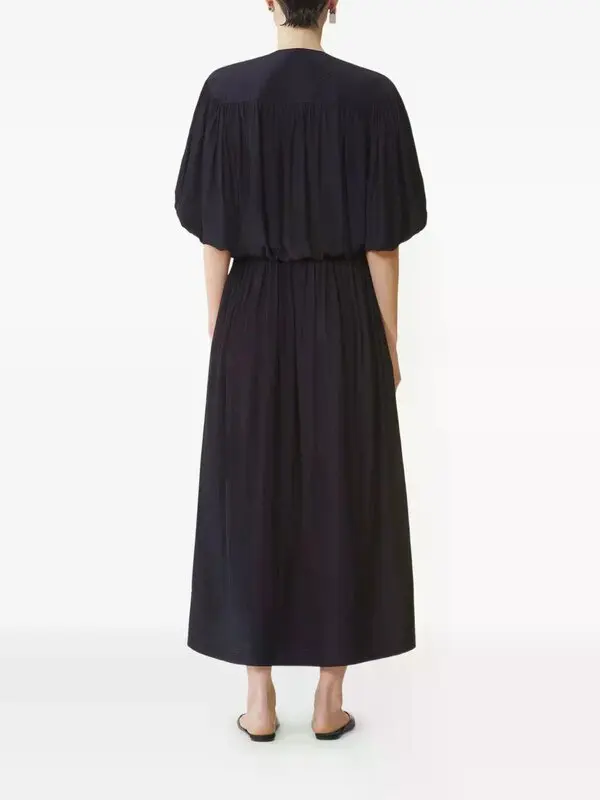 LANVIN Pleated Maxi Dress - Black
