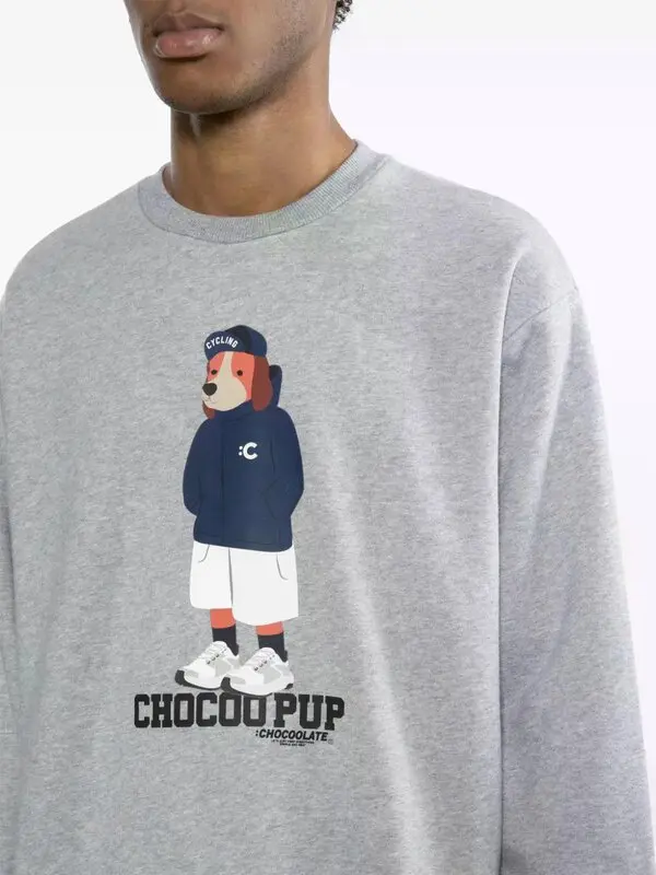 CHOCOOLATE Graphiced Sweatshirt - Grey