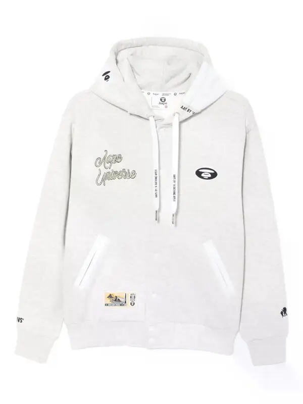 AAPE BY *A BATHING APE Logo-embroidered Hoodie