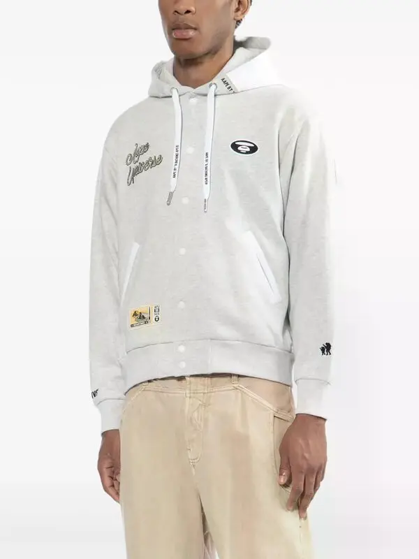 AAPE BY *A BATHING APE Logo-embroidered Hoodie