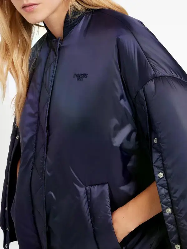 Ports 1961 Quilted Snap-fastening Bomber Jacket