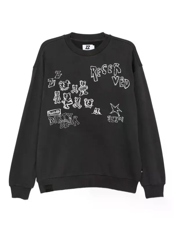 Izzue Printed Crew-neck Sweatshirt