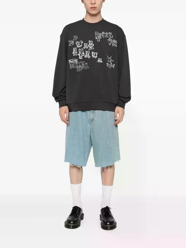 Izzue Printed Crew-neck Sweatshirt