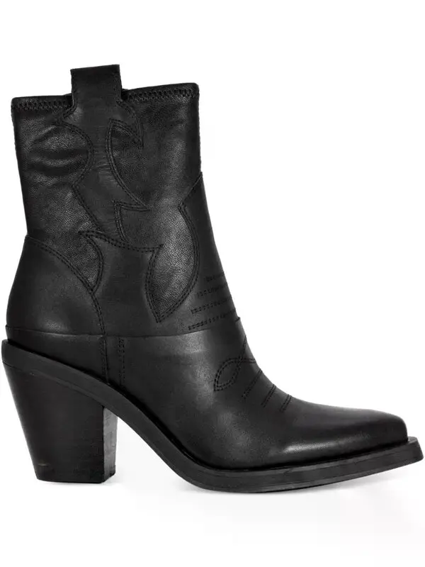 Ash Leather Cowboy Boots