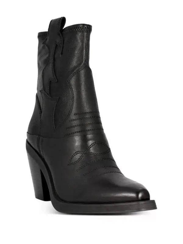 Ash Leather Cowboy Boots