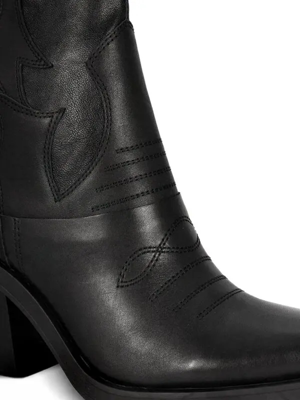 Ash Leather Cowboy Boots