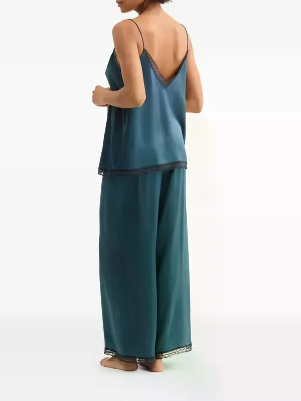 ERES Lace-trim Silk Camisole - Blue