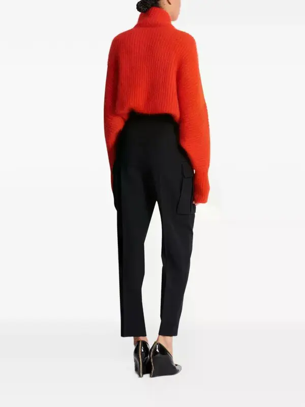Balmain Cargo-pockets Wool Straight Trousers
