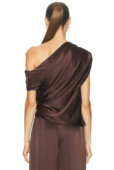 THE SEI Asymmetrical Drape Top