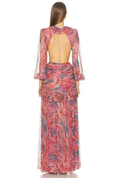 PatBO Twisted Gown With Cut-out Details