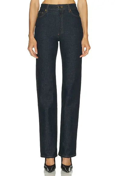 Khaite Danielle Straight Leg Jeans