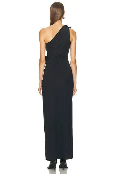 Coperni Asymmetric Flower Gown