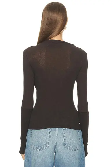Enza Costa Cashmere Blend Twist Top