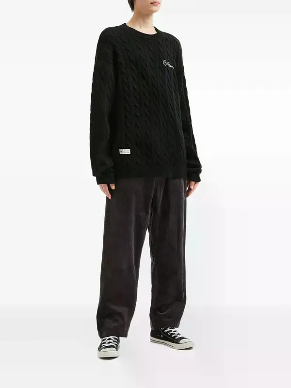 FINGERCROXX Corduroy Drawstring Trousers