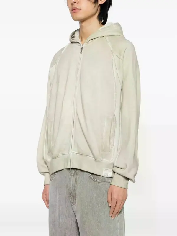 Izzue Logo-embroidered Hoodie - Neutrals
