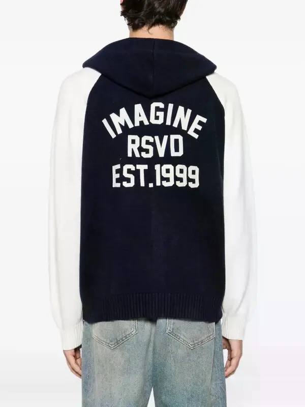 Izzue Slogan-embroidered Cardigan