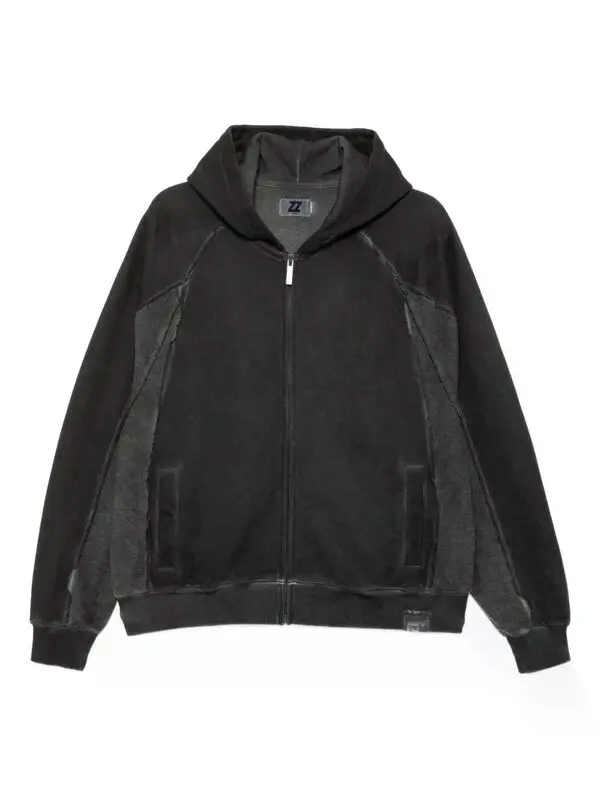 Izzue Logo-embroidered Hoodie - Grey