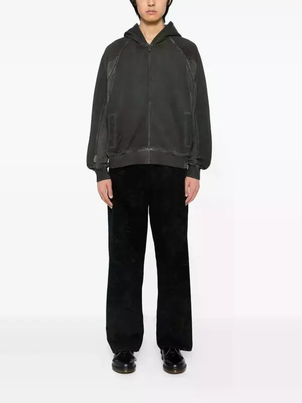 Izzue Logo-embroidered Hoodie - Grey