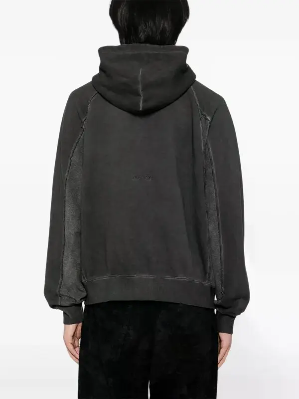 Izzue Logo-embroidered Hoodie - Grey