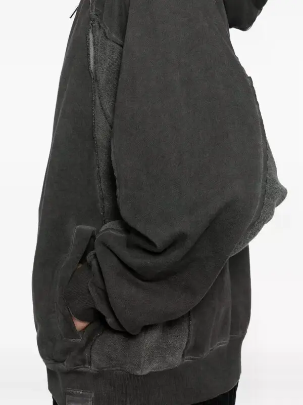 Izzue Logo-embroidered Hoodie - Grey