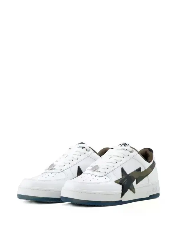 A BATHING APE Star-appliqué Low Top Sneakers
