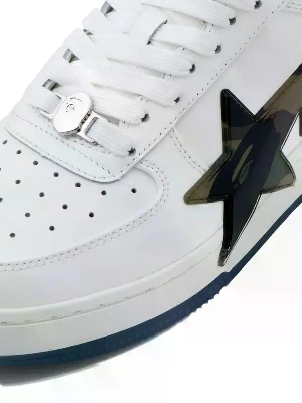 A BATHING APE Star-appliqué Low Top Sneakers