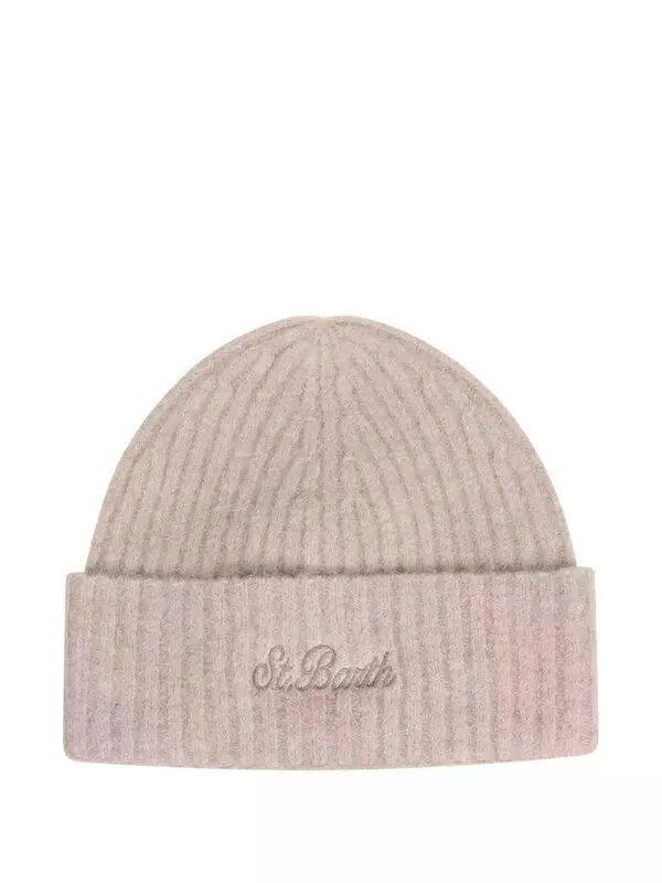 MC2 SAINT BARTH Ribbed-knit Beanie - Neutrals