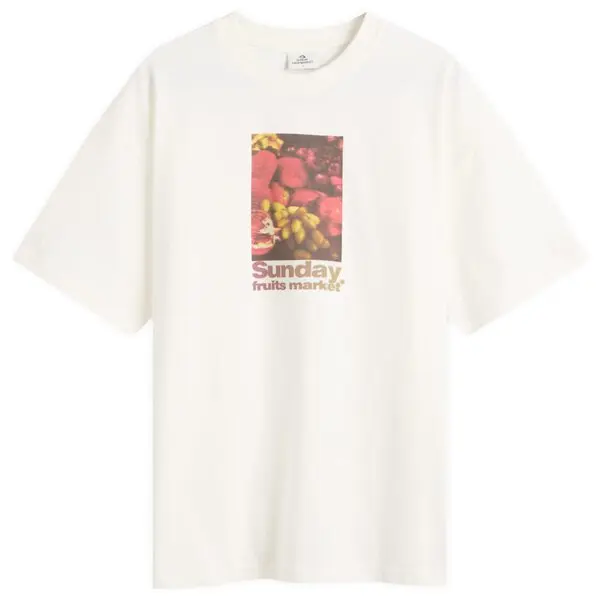 SUNDAYFRUITMARKET Fruits T-shirt - Ivory