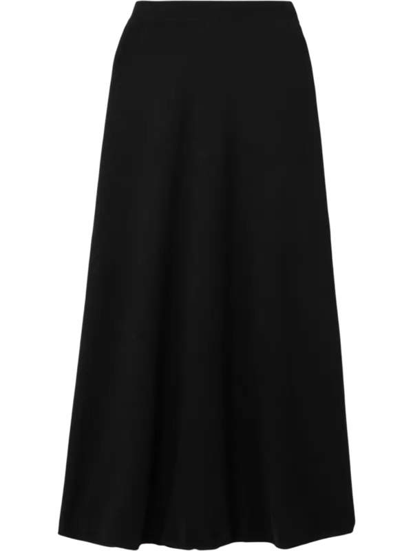 LISA YANG Dolly Cashmere Midi Skirt - Black