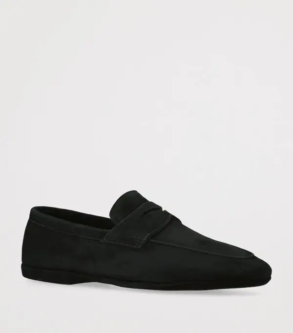Santoni Suede Carlo Slippers
