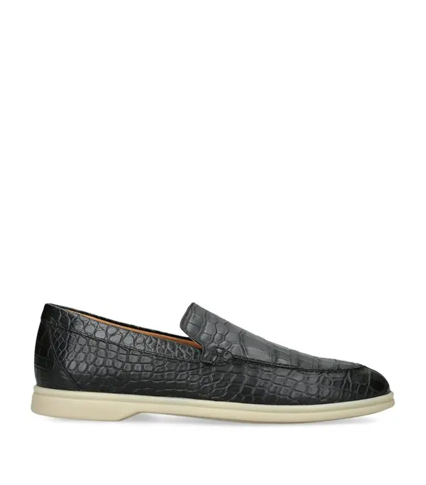 BROTINI Alligator Skin Loafers