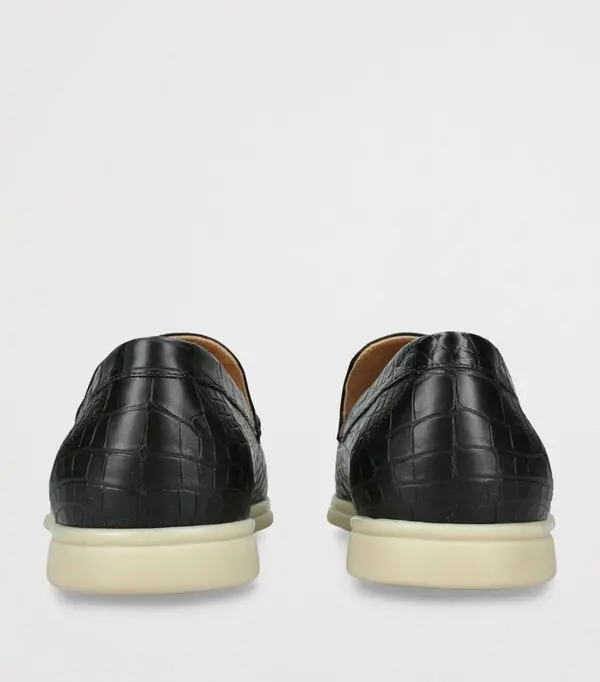 BROTINI Alligator Skin Loafers