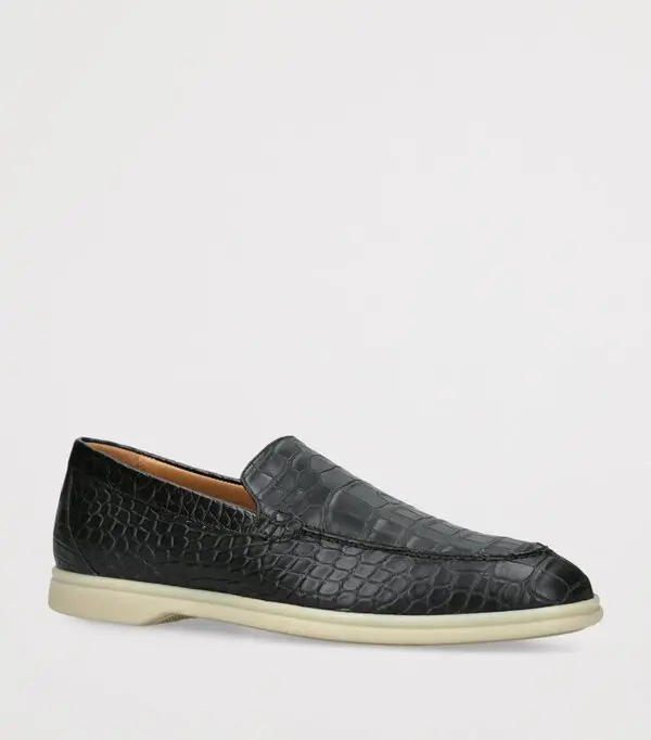 BROTINI Alligator Skin Loafers