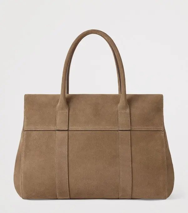 Mulberry Suede Bayswater Top-handle Bag - Beige