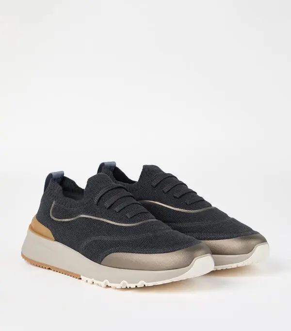 Brunello Cucinelli Technical Cotton Running Sneakers