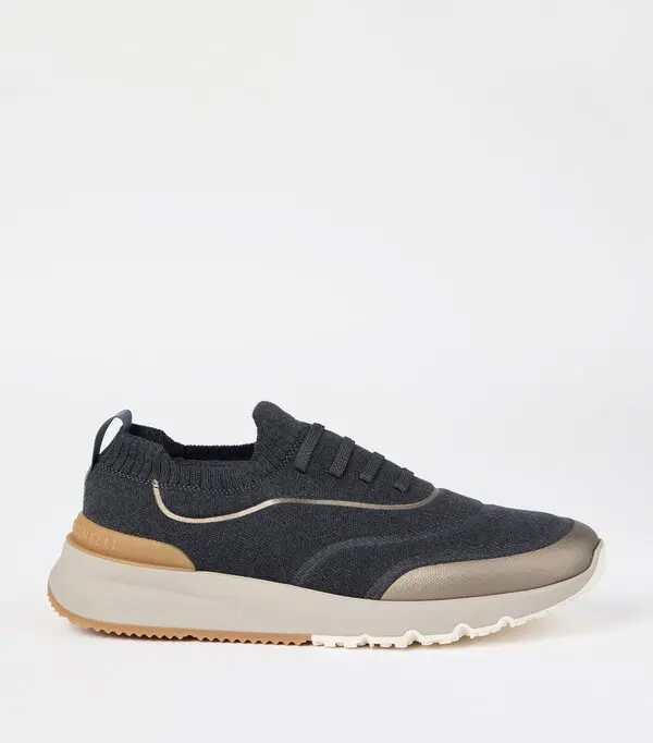 Brunello Cucinelli Technical Cotton Running Sneakers