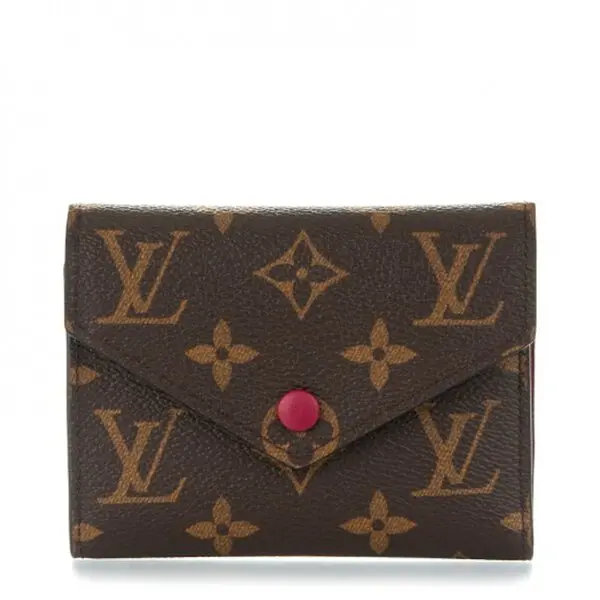 LOUIS VUITTON Wallet Victorine Monogram Fuchsia Lining - Multicolor