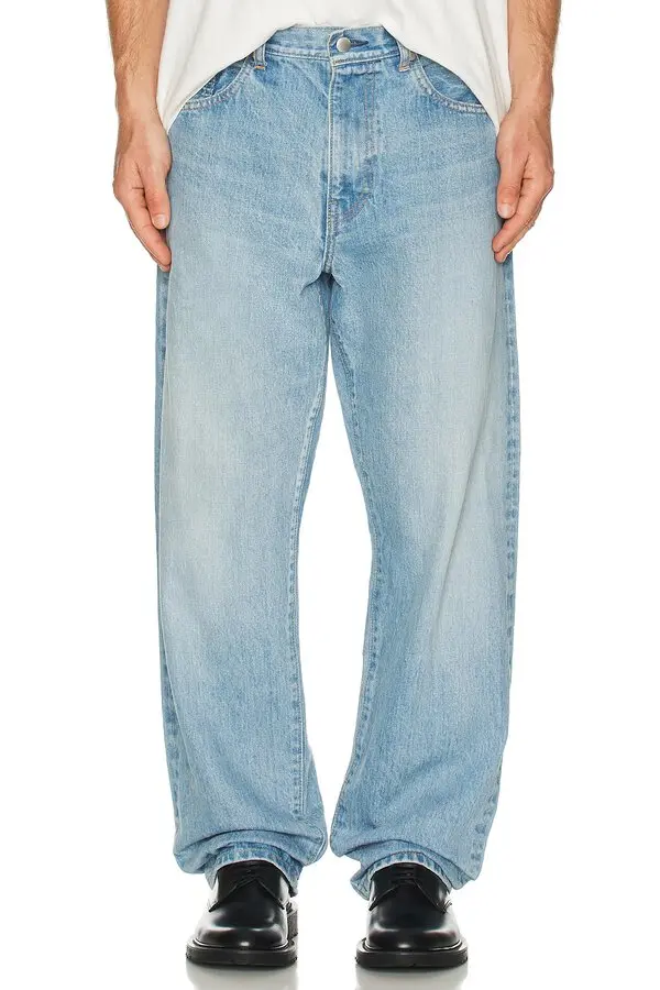 VOWELS Baggy Fit Denim Pant - Bleached Capsule